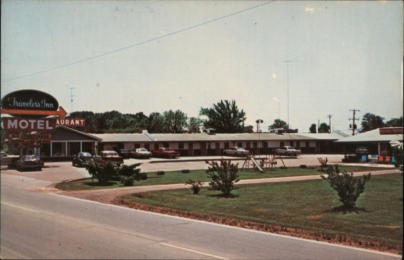 Travelers Inn Motel and Restaurant Fulton, KY Postcard