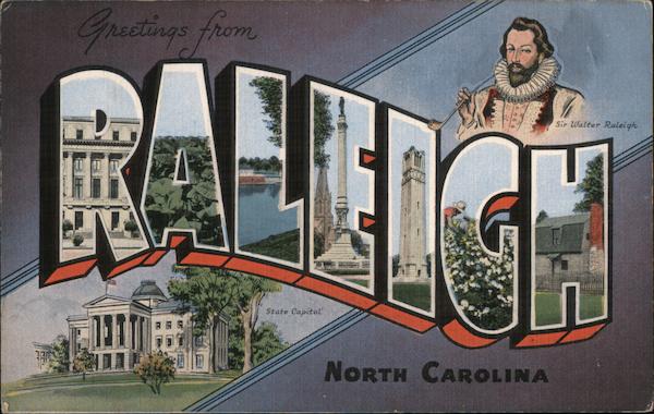 Greetings from Raleigh North Carolina Postcard