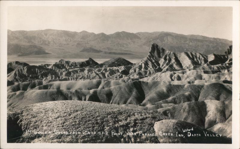 Gower Bulch from Zabriskie Point near Furnace Creek Inn, Death Valley ...