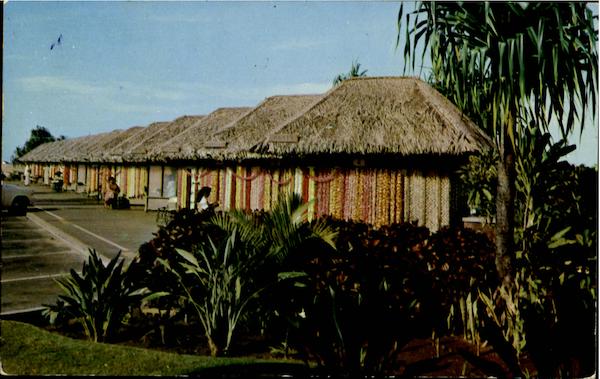 Lei Stands Near The Honolulu Airport Hawaii