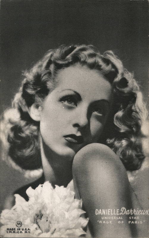 Danielle Darrieus Actresses Postcard