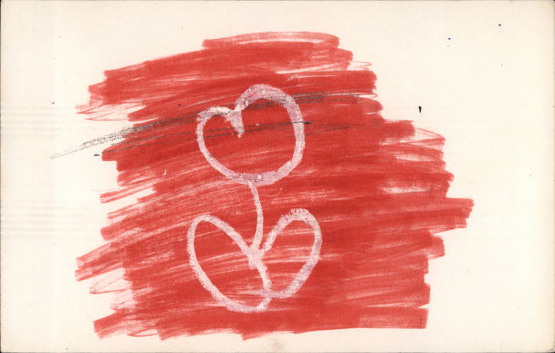 Set of 4 Hand Drawn Postcards by Children Postcard