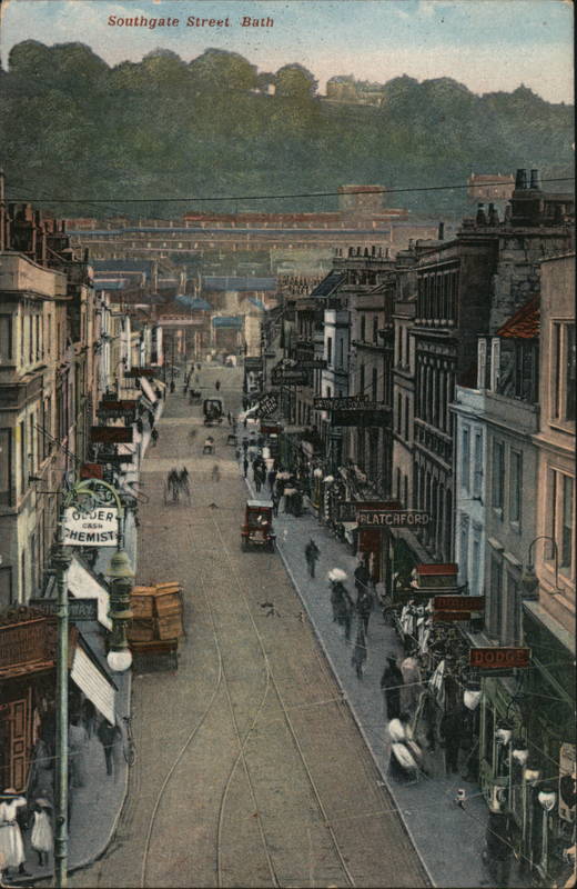 Southgate Street Bath, England R. Wilkinson Postcard