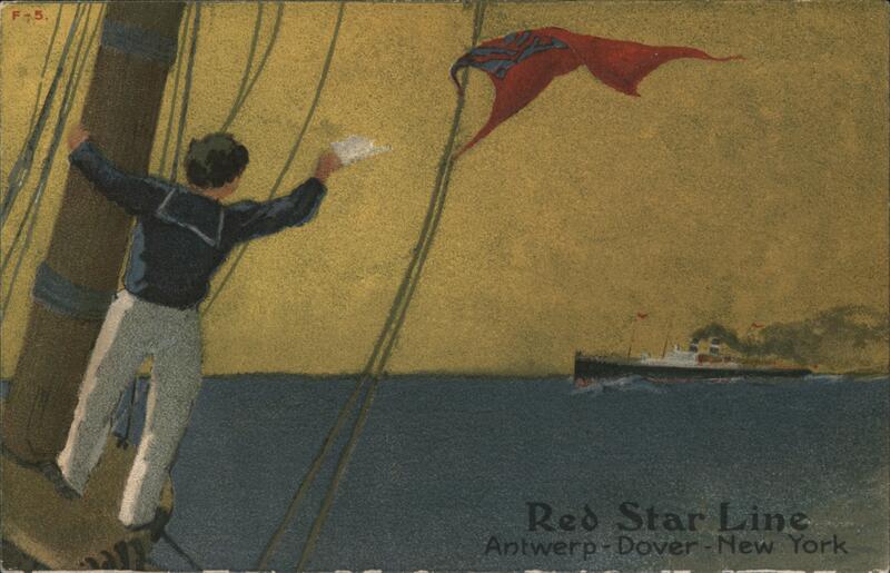 Red Star Line Steamship Postcard