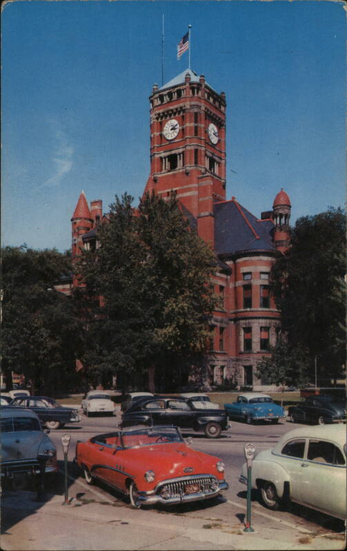 Williams County Court House, Bryan Ohio John M. Davidson Postcard