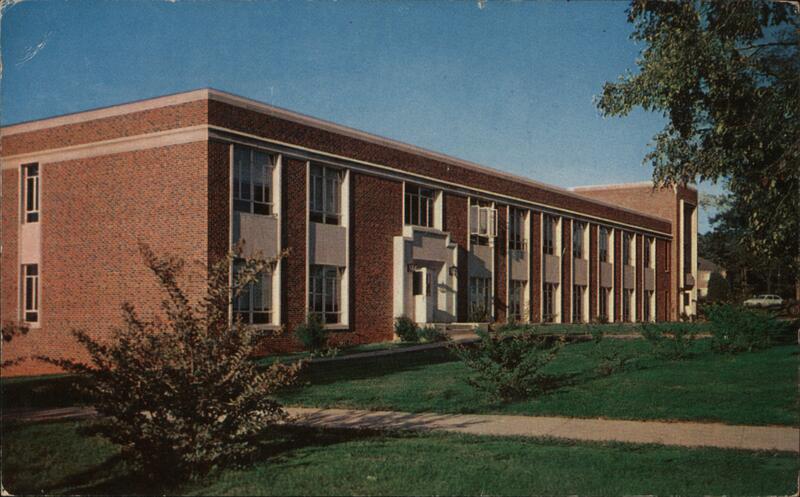 Ayers Hall Jacksonville State College Alabama C. H. Ruth Postcard