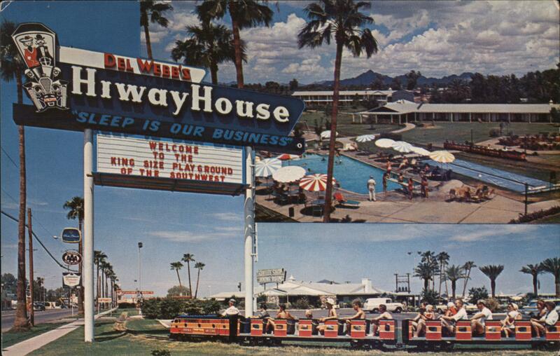Del Webb's HiwayHouse Hotel Phoenix, AZ Bob Petley Postcard