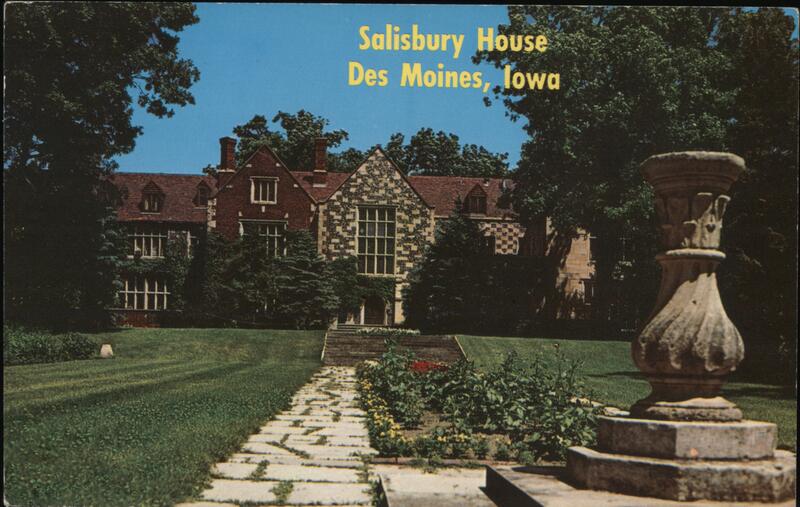 Salisbury House, Des Moines, Iowa Postcard