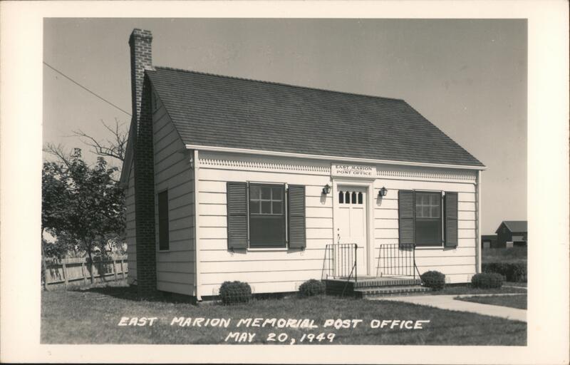 East Marion Memorial Post Office May 20, 1949 New York Postcard