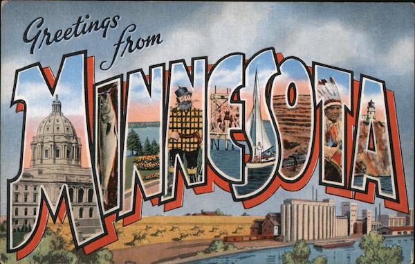 Greetings from Michigan Postcard