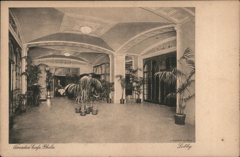 Arcadia Cafe Lobby, Philadelphia, PA Pennsylvania Postcard