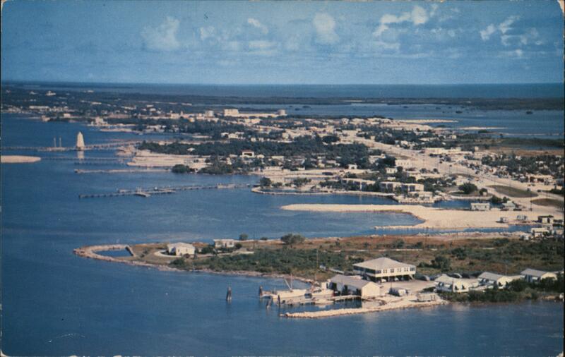 Aerial View of Marathon, Florida, Looking North John M. Rost Postcard