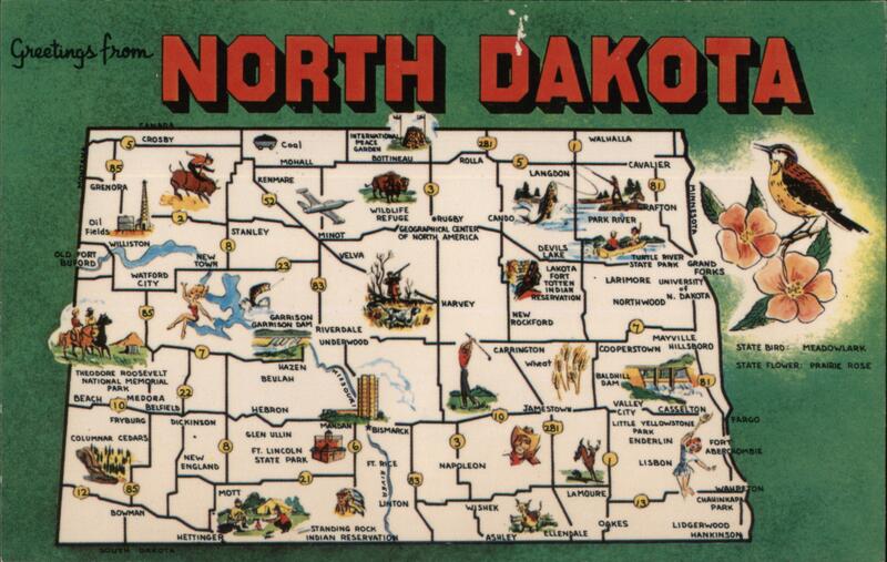 Lot of 46 US State Map Postcards Maps Postcard