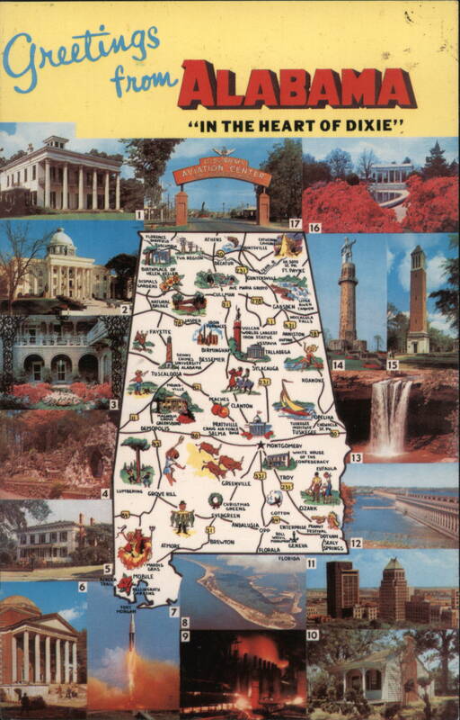 Lot of 46 US State Map Postcards Maps Postcard