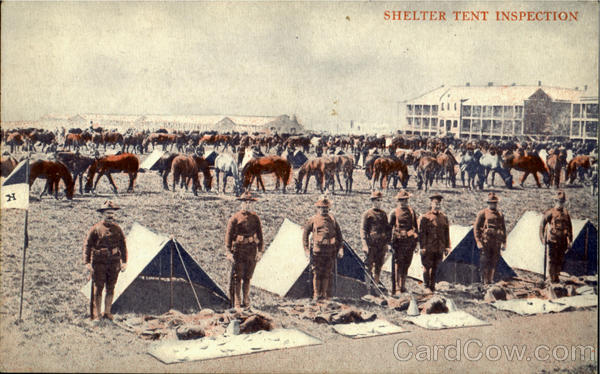 WWI Shelter Tent Inspection World War I