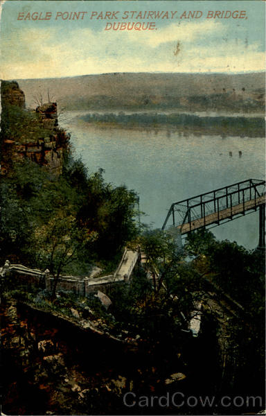 Eagle Point Park Stairway And Bridge Dubuque, IA