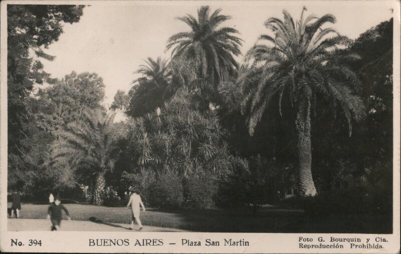 Plaza San Martin, Buenos Aires Argentina Postcard Plaza San Martin, Buenos Aires Argentina Postcard