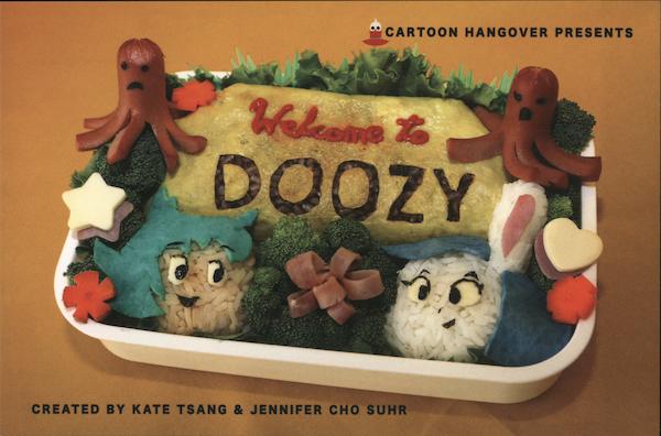 Cartoon Hangover presents "Welcome to Doozy" Rack Cards Postcard