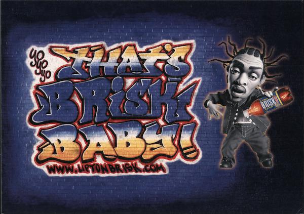 Lipton Brisk "That's Brisk Baby!" Rack Cards Postcard