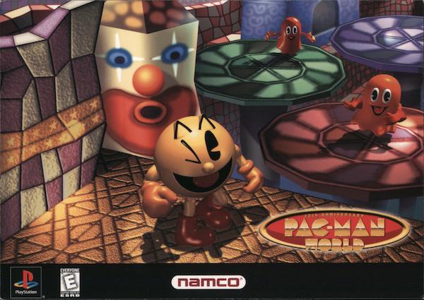 Pac-Man World NAMCO Advertising Rack Cards Postcard