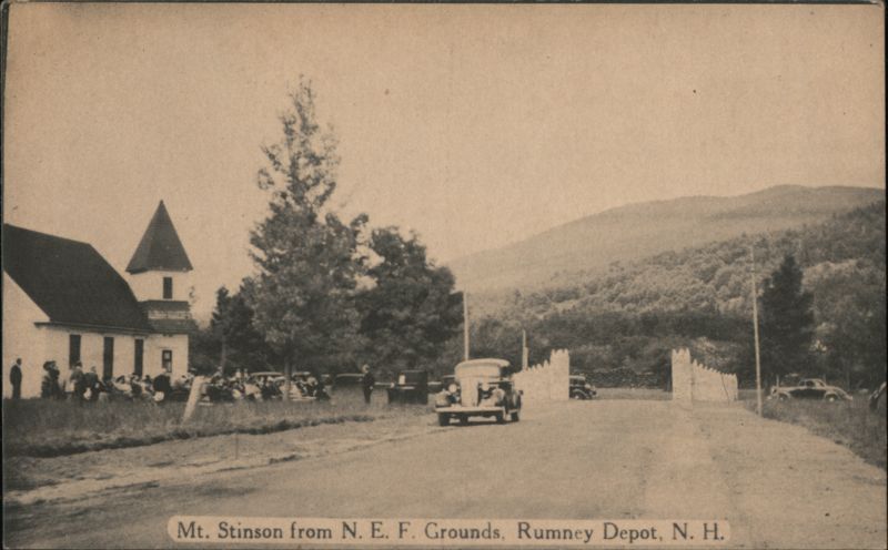 Mt. Stimson from N. E. F. Grounds, Rumney Depot New Hampshire Postcard