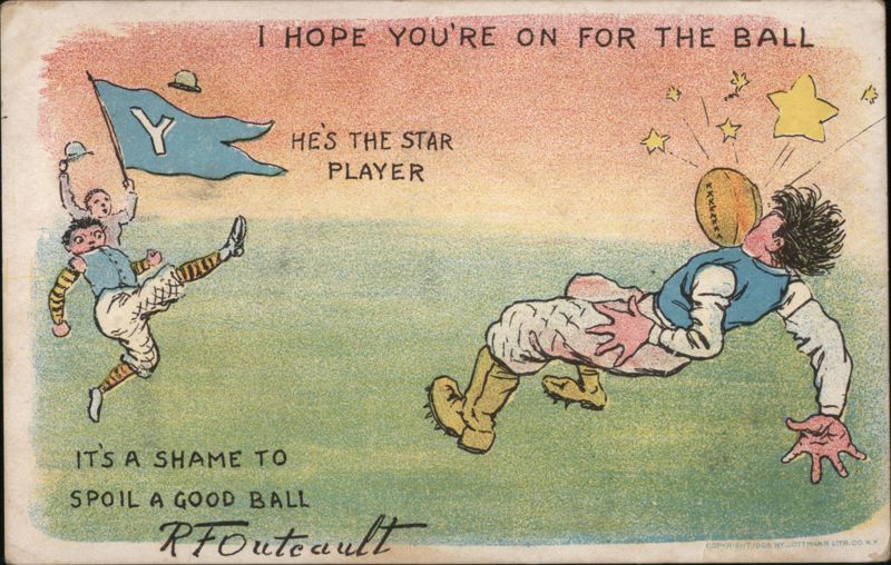 I Hope You're On For The Ball - Comic Football Player Comic, Funny R. F ...