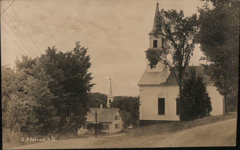 Church, Alstead New Hampshire Postcard
