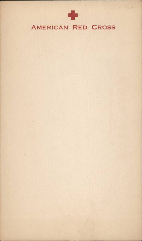 Antique American Red Cross Stationary Postcard