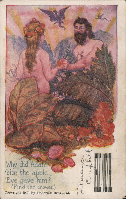 Adam and Eve in the Garden of Eden, Why Did Adam Bite the Apple ...