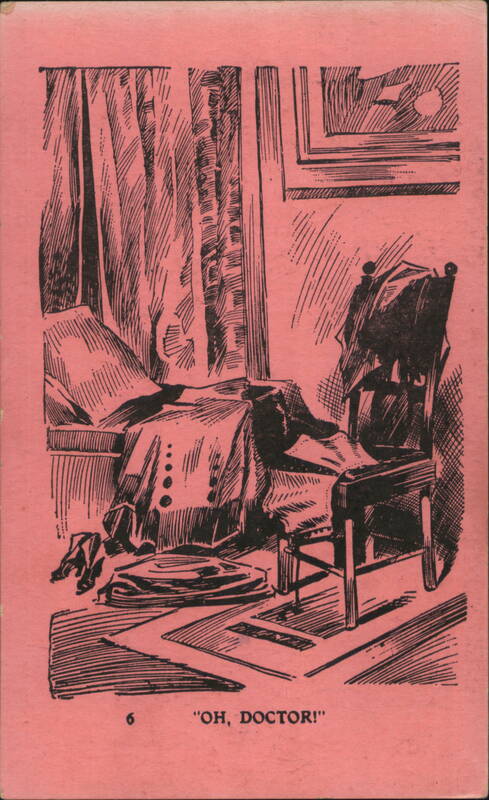 Set of 6: Doctor and Patient Comic Strip - Osculation Might Help You Comic, Funny Postcard