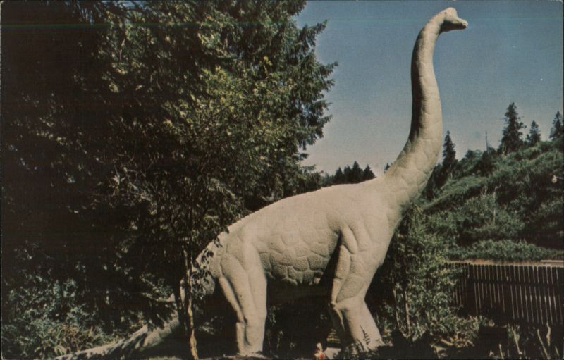 Set of 11 Dinosaur Replicas at Prehistoric Gardens, Oregon Coast Port ...