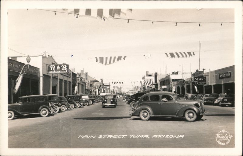 Main Street, Yuma, Arizona Frashers Fotos Postcard