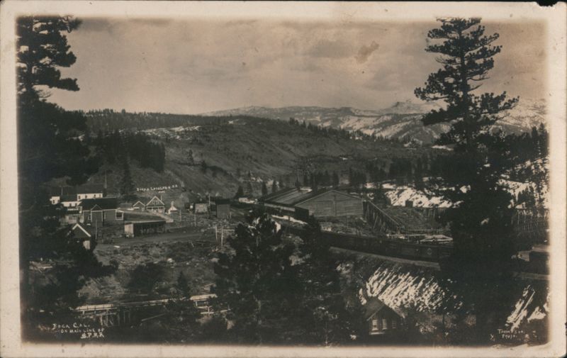 Boca, CA on Southern Pacific Railroad Main Line California Thompson ...