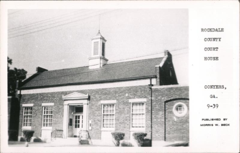 Rockdale County Courthouse Conyers, GA Postcard