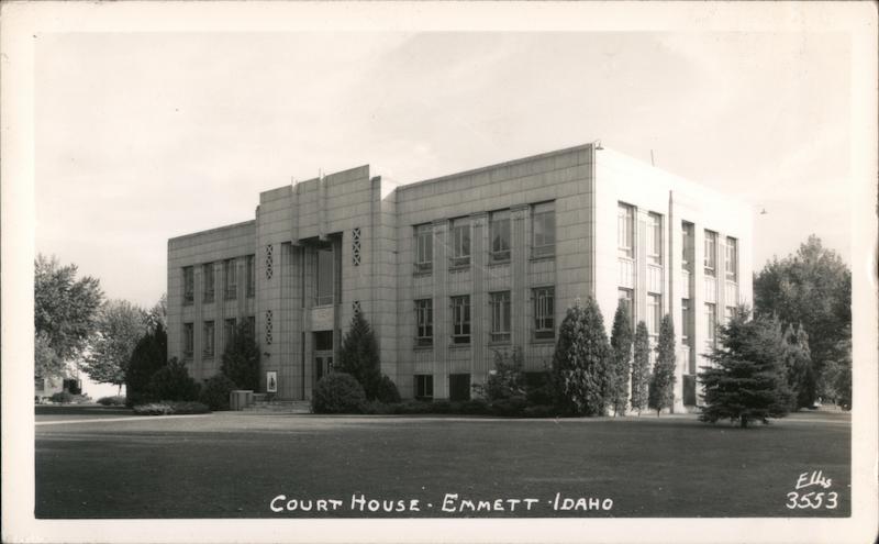 Gem County Court House Emmett, ID Postcard