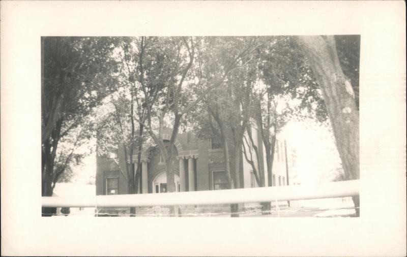 Hartley County Courthouse - Taken outside of Fence Channing, TX Postcard