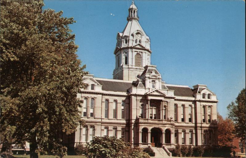 Parke County Courthouse Rockville, IN Postcard