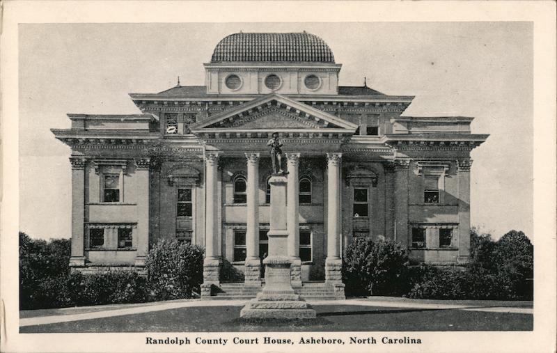 Randolph County Courthouse Asheboro, NC Postcard