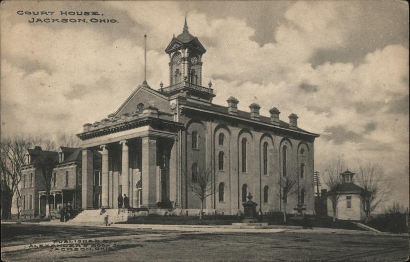 Courthouse Jackson, OH Postcard