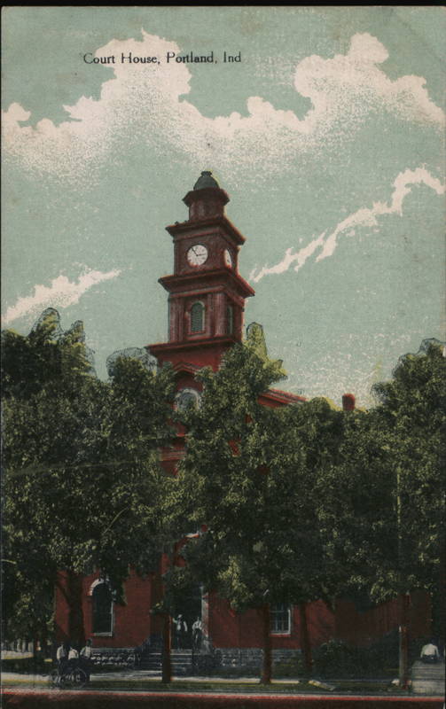 Jay County Courthouse Portland, IN Postcard