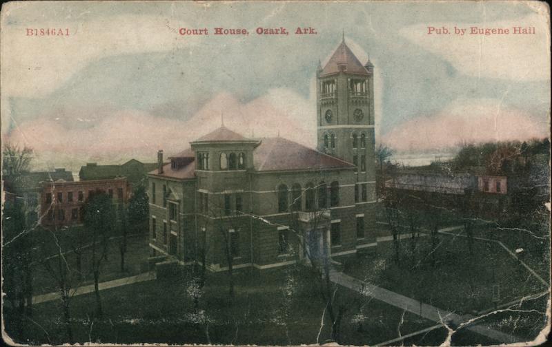 Courthouse OZARK, AR Postcard
