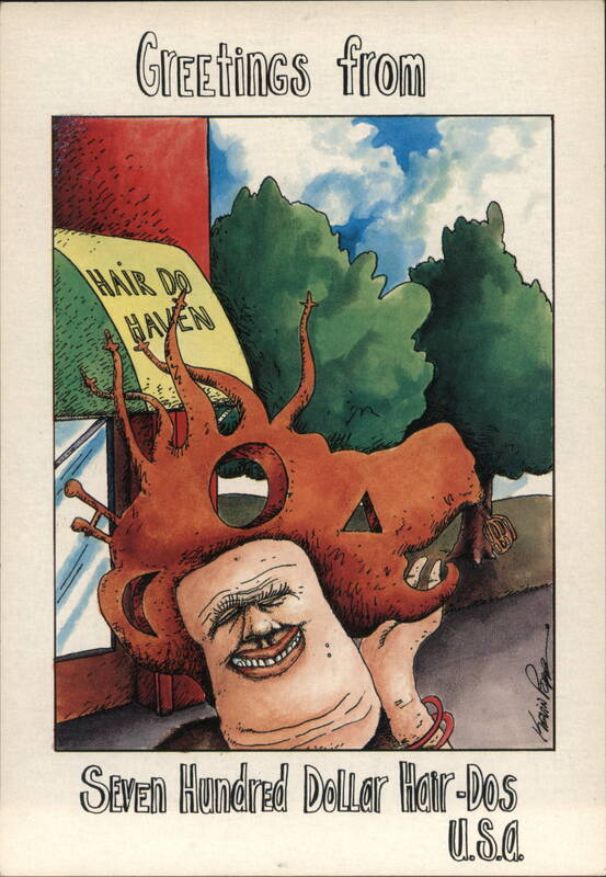 Seven Hundred Dollar Hair-Dos, Coca-Cola Hair Comic, Funny Kevin Pope ...