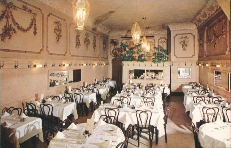 Jack's Restaurant Main Dining Room, San Francisco California Postcard