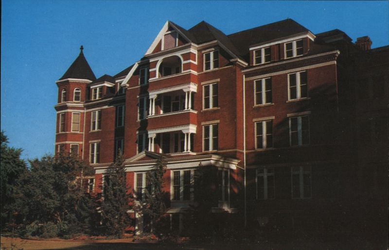 Columbus Hall, Mississippi State College for Women Lee Caskey Postcard