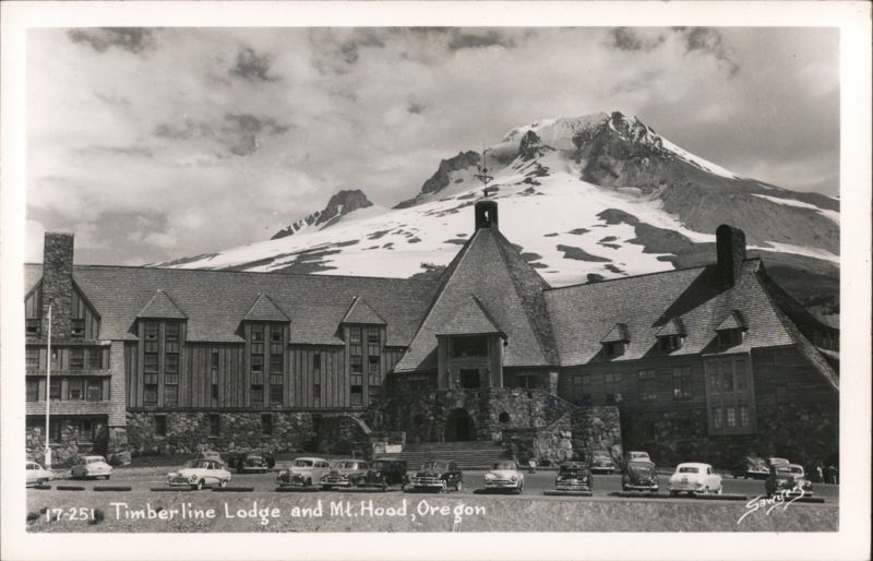 Timberline Lodge and Mt. Hood, Oregon Savoy Postcard