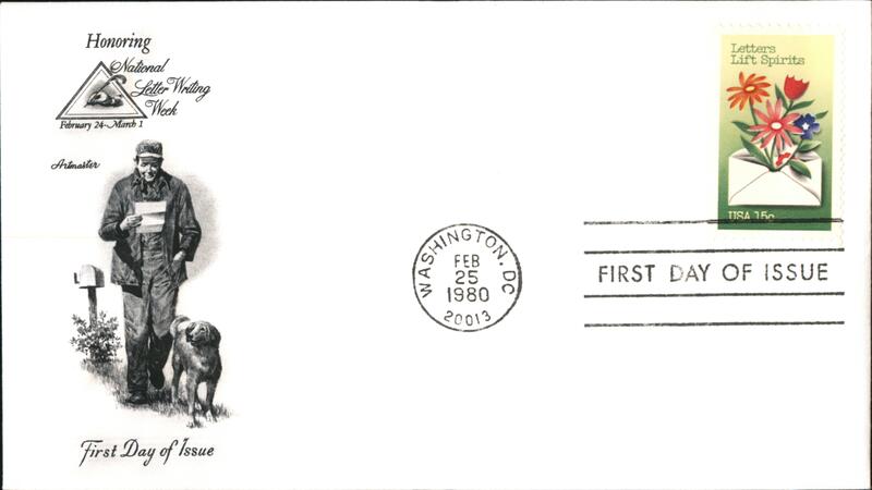 1980 15c National Letter Writing Week First Day Cover
