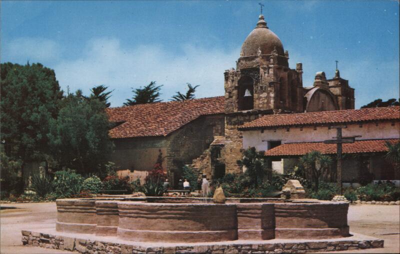 Mission Carmel, California Monterey, CA John H. Atkinson Postcard