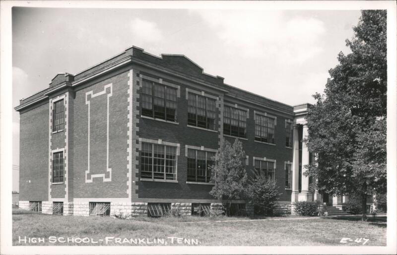 Franklin High School, Franklin TN Tennessee Postcard