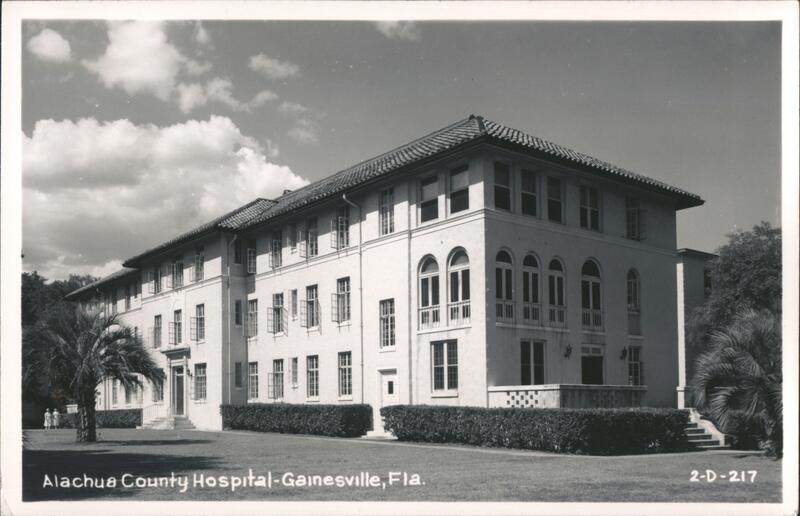 Alachua County Hospital - Gainesville, Florida Postcard