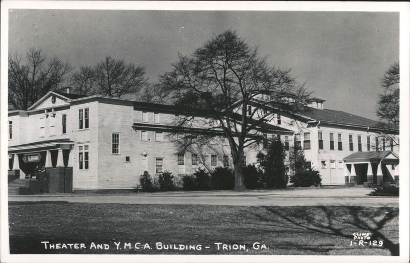 Trion, GA - Theater and YMCA Building Georgia Postcard